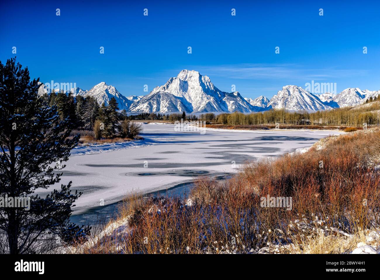 Mount moran winter hi-res stock photography and images - Alamy