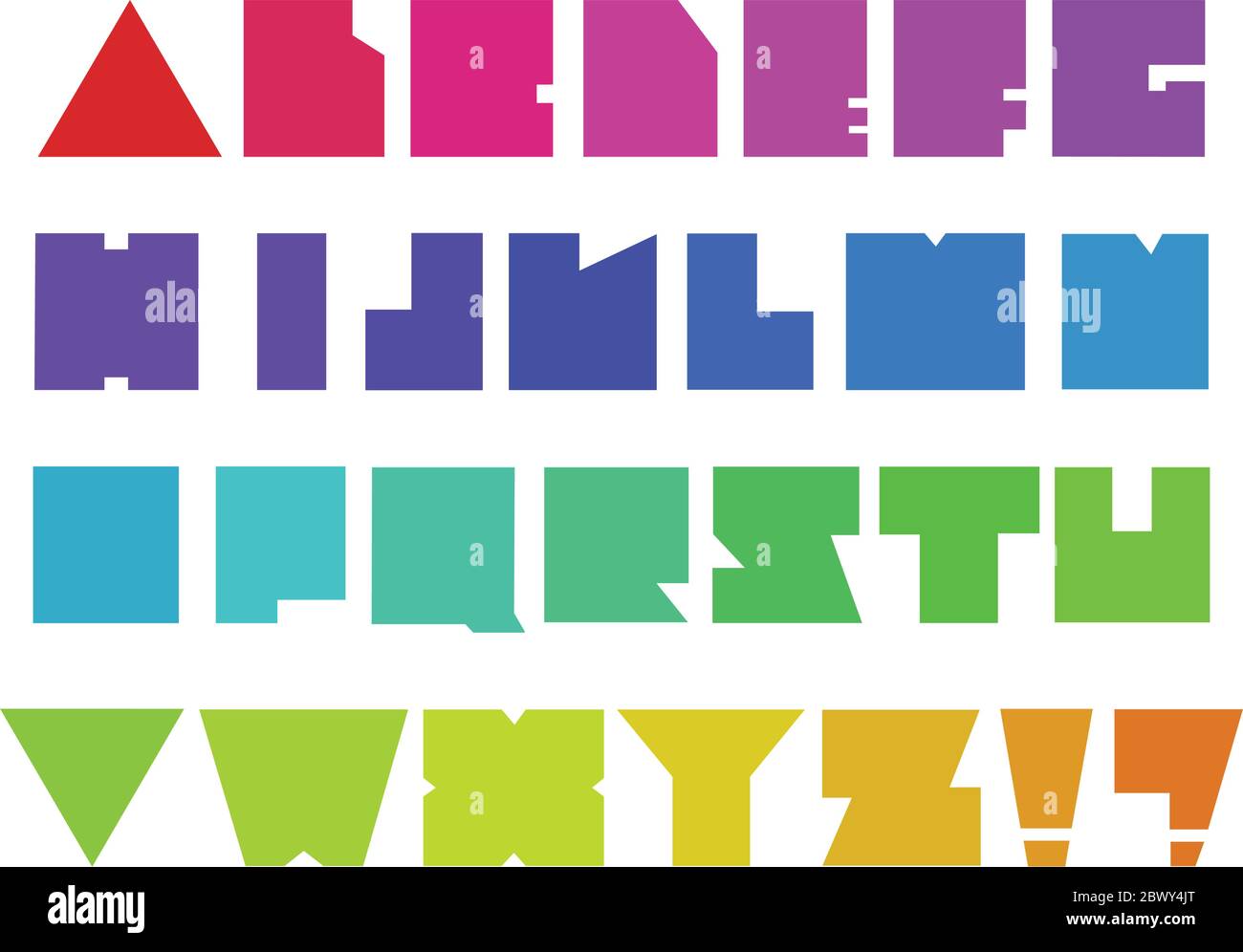 Vector english alphabet cartoon Stock Vector Images - Alamy