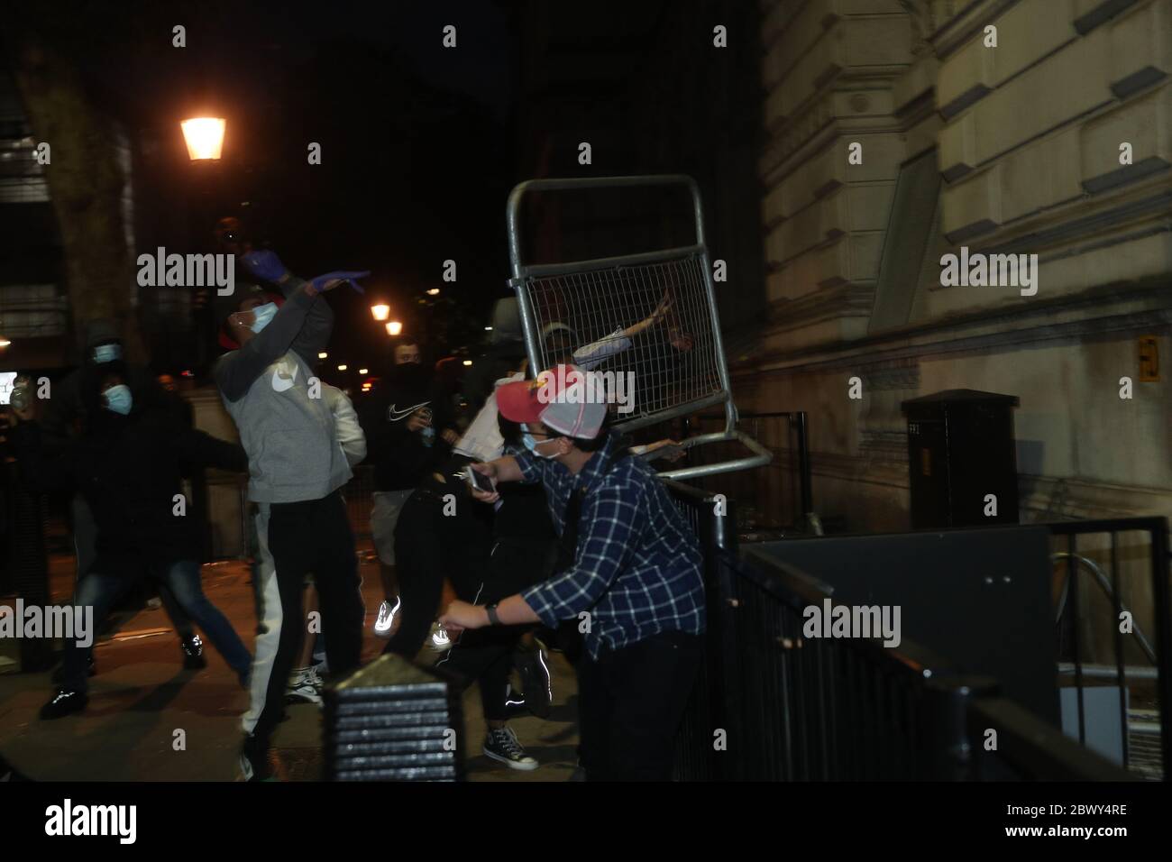 Street barricades hi-res stock photography and images - Alamy