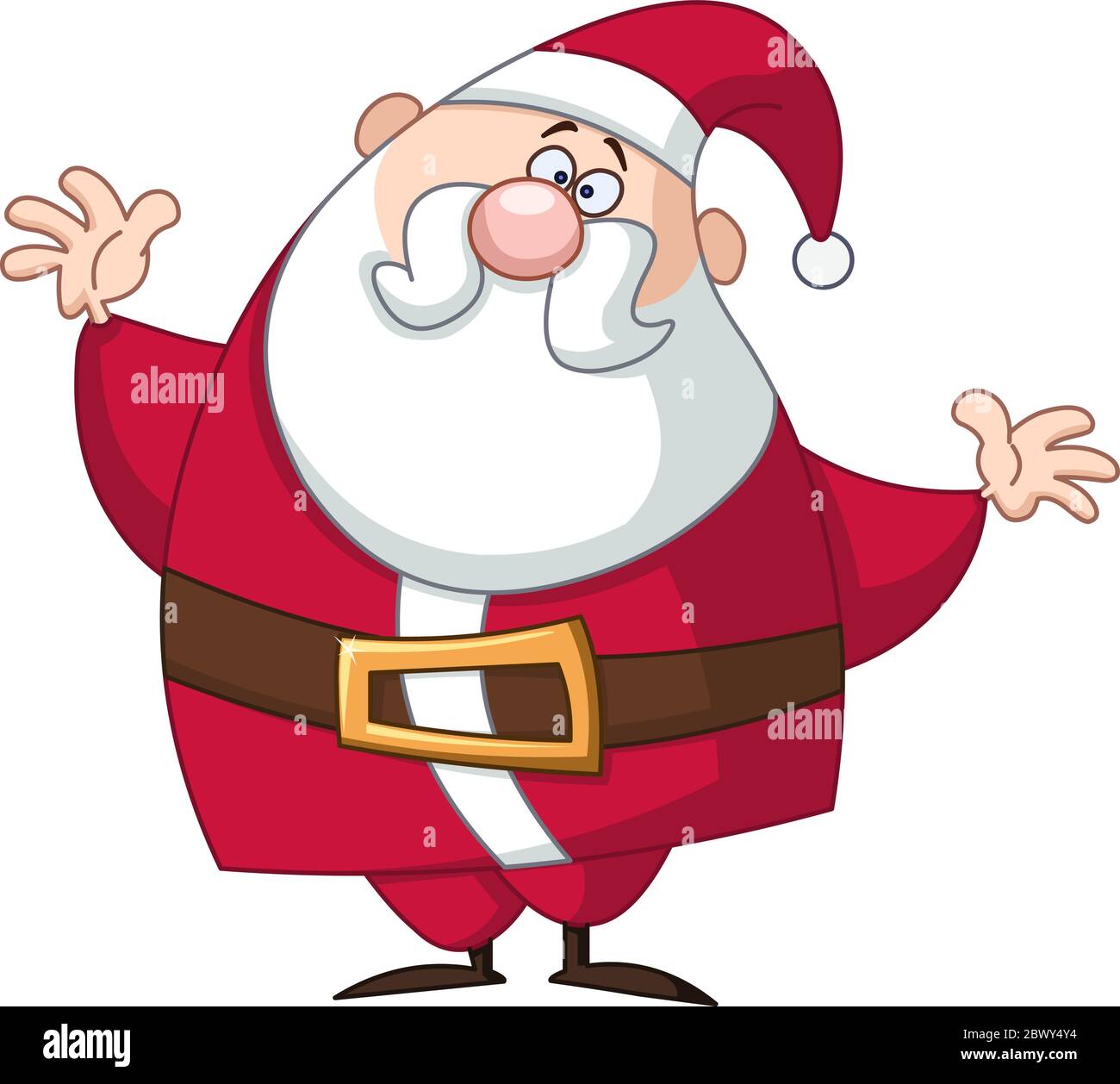 Cartoon santa claus face Stock Vector Images - Alamy