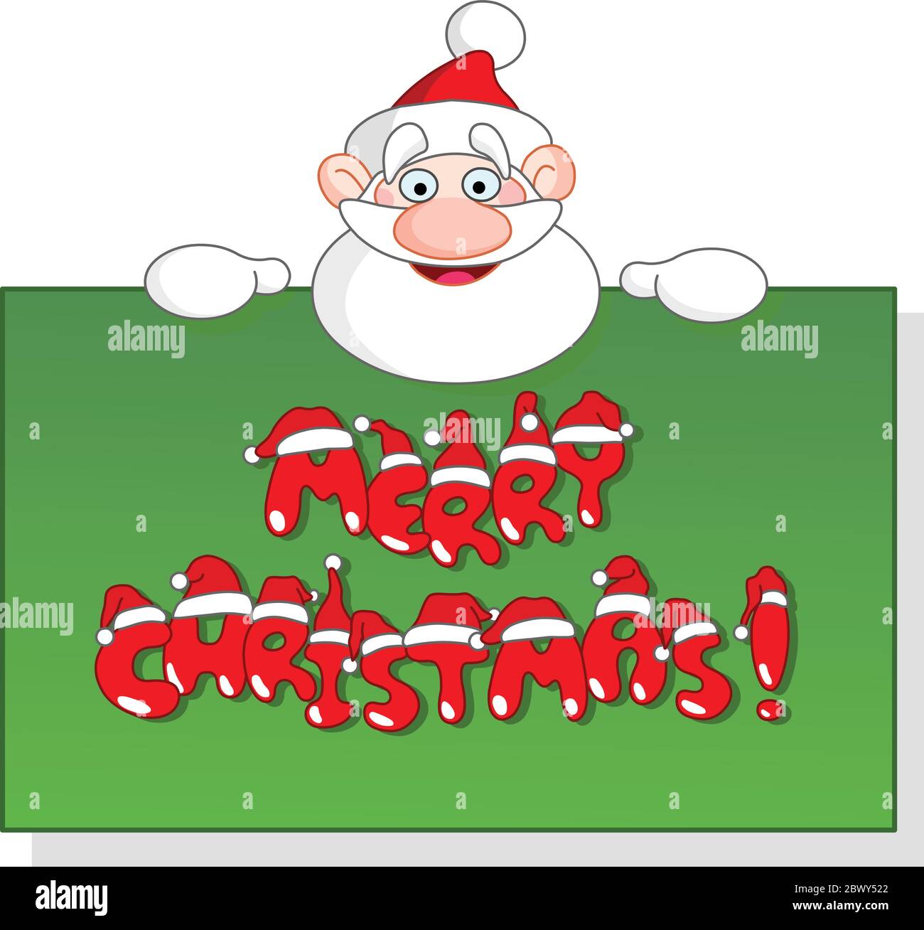 Christmas card cap merry Cut Out Stock Images & Pictures - Alamy