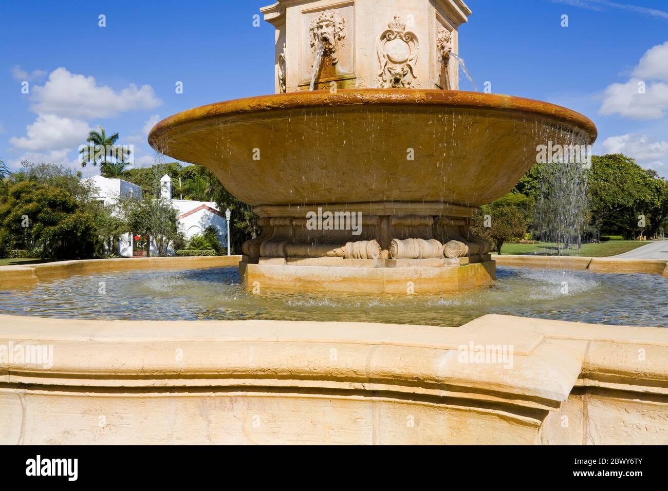 DeSoto Fountain, Coral Gables, Miami, Florida, USA Stock Photo - Alamy