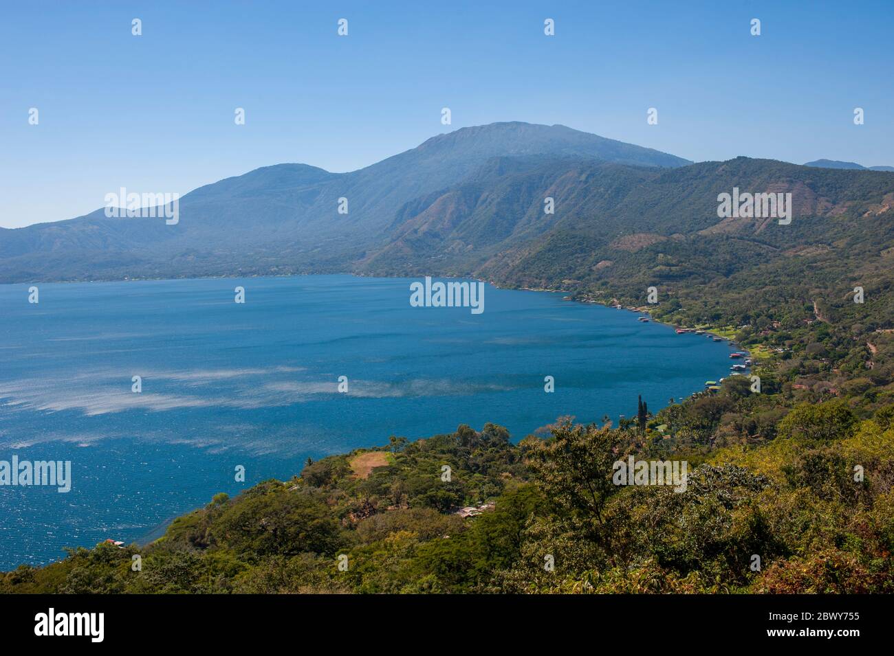 Overview of the Caldera De Coatepeque, a volcanic caldera in El ...