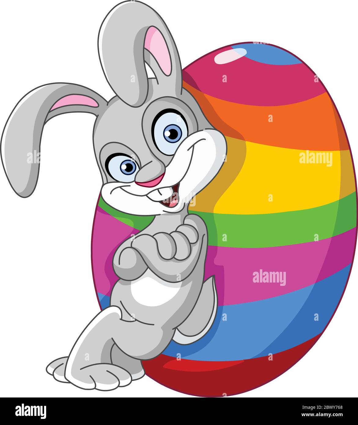 Cartoon illustration cute bunny big hi-res stock photography and images ...