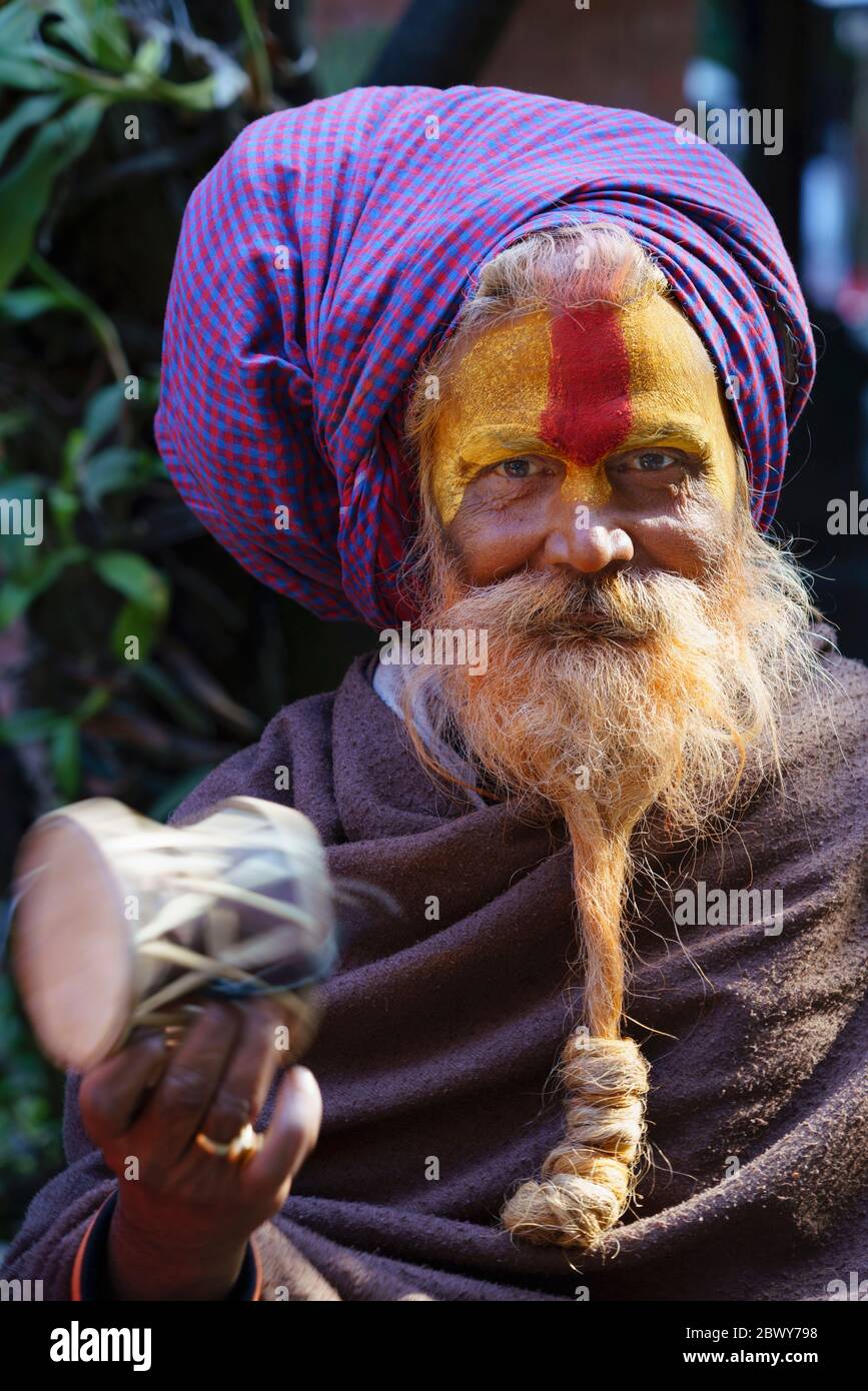 Kathmandu holy man hi-res stock photography and images - Alamy