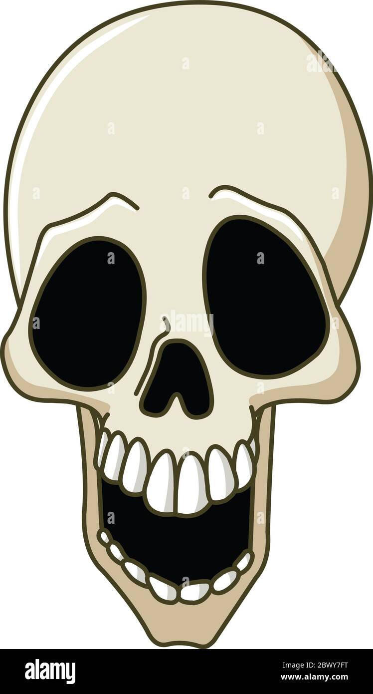 Skull horror clipart Cut Out Stock Images & Pictures - Alamy