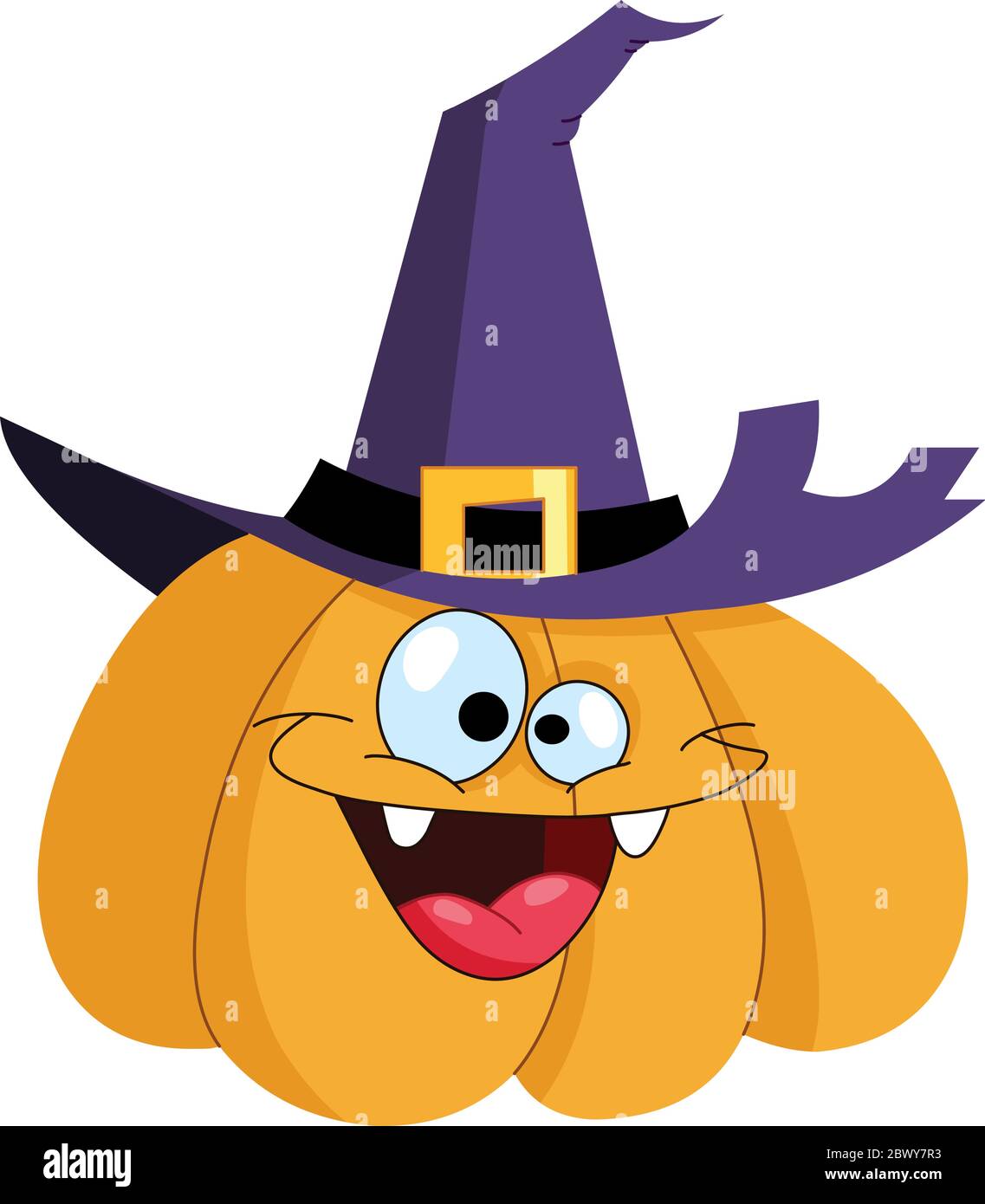 Smiling jack lantern witch Stock Vector Images - Alamy
