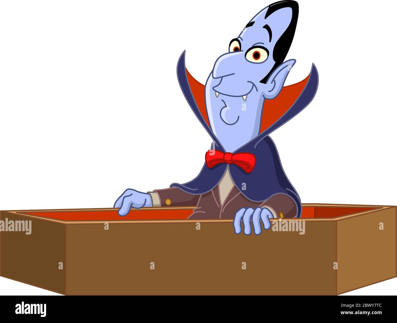 Vampire raising from his coffin Stock Vector Image & Art - Alamy