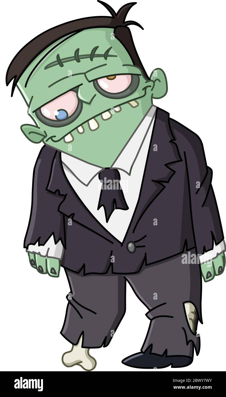 Cartoon halloween zombie character hi-res stock photography and images ...
