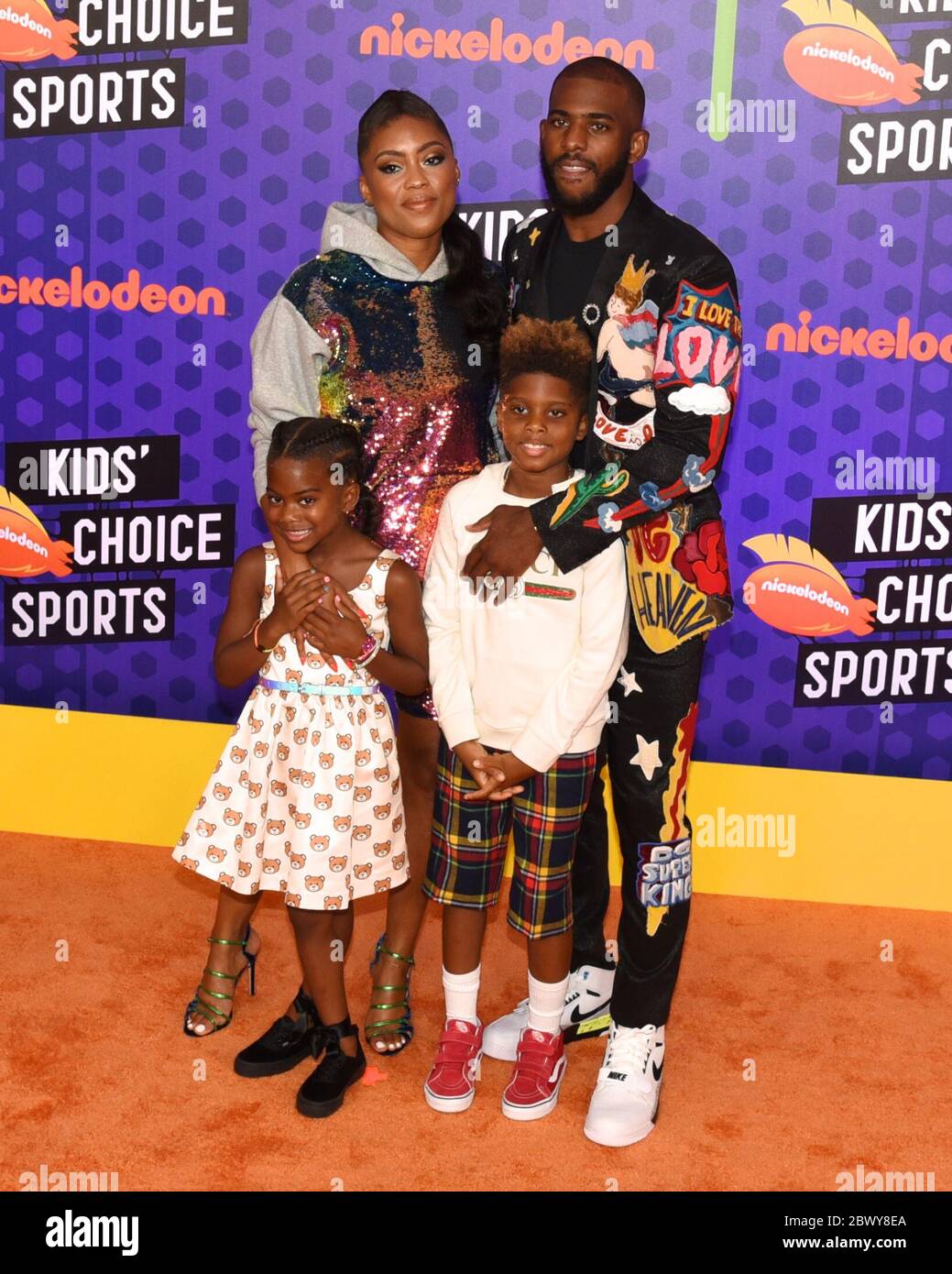 July 19, 2018, Santa Monica, California, USA: Jada Crawley, Chris Paul ...