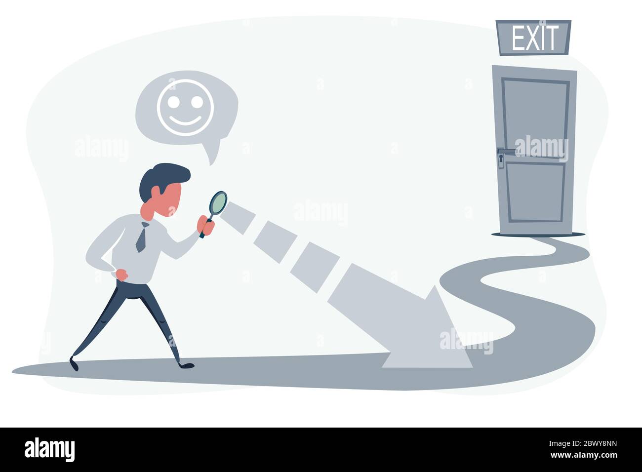 Magnifier achievement Stock Vector Images - Alamy