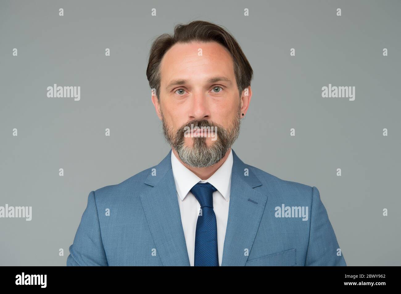 well groomed male. perfect beard and moustache. serious mature man in ...