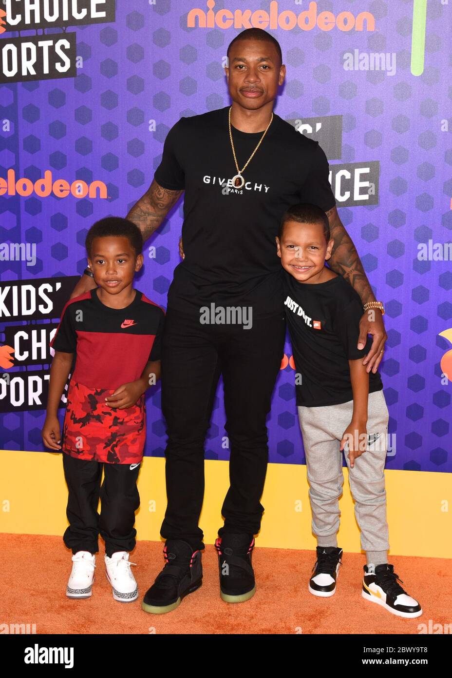 July 19, 2018, Santa Monica, California, USA: Isaiah Thomas, Jaiden ...