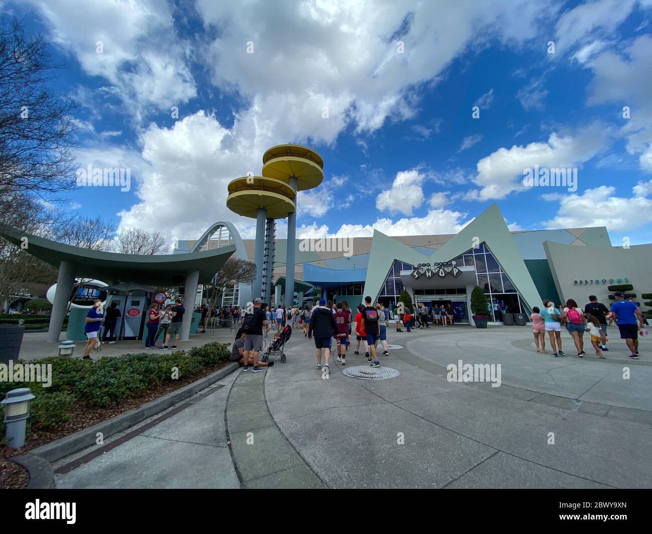 Orlando,FL/USA-2/16/20: The exterior of the Men in Black Ride at the ...
