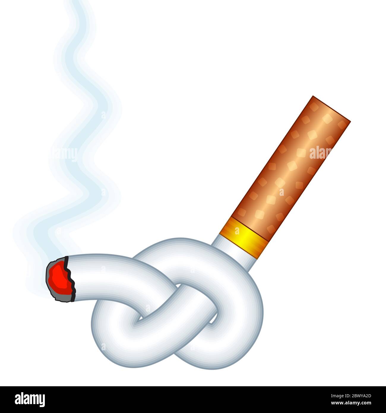 Knotted knot Stock Vector Images - Alamy