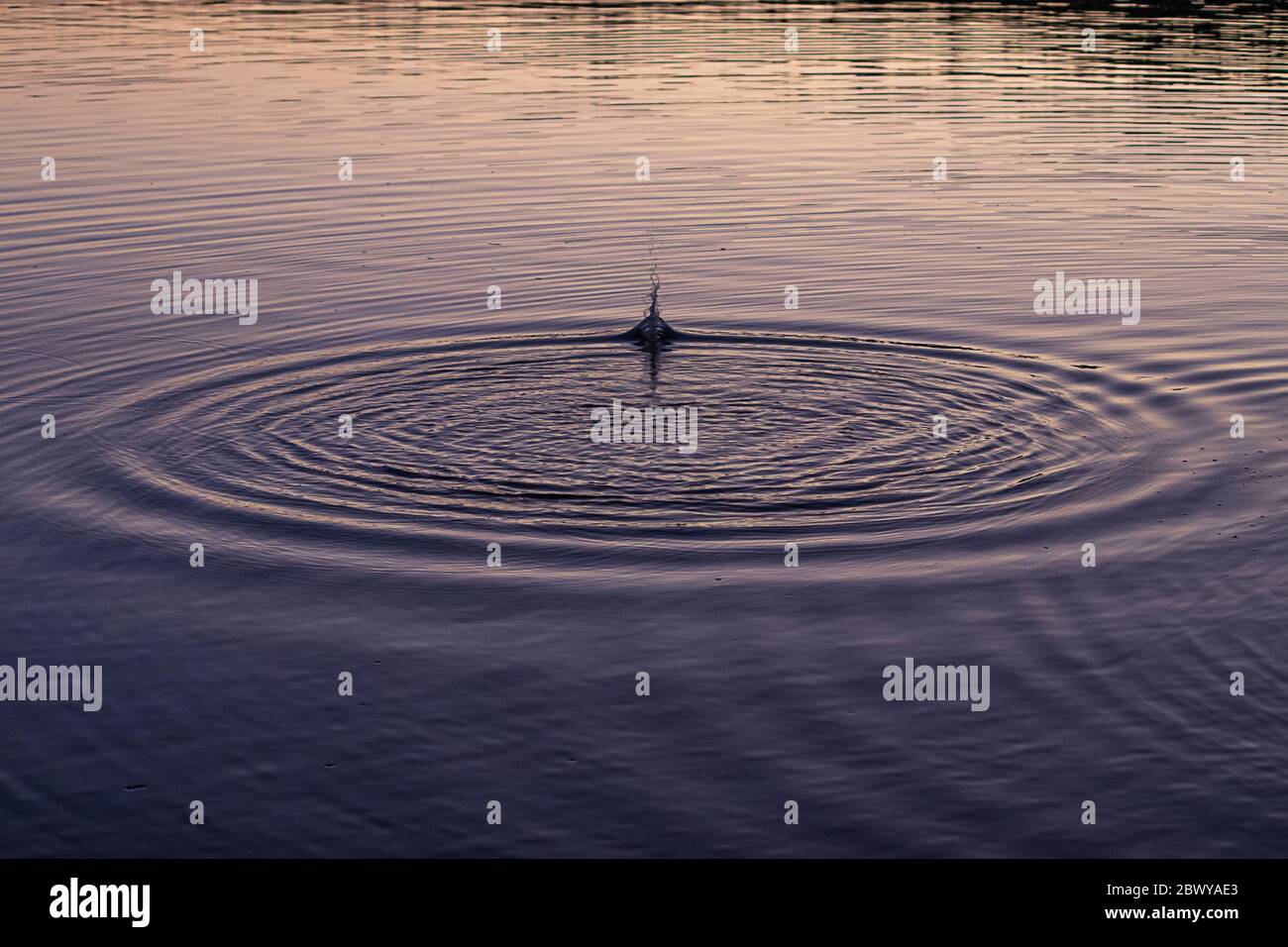 Rock skip ripples hi-res stock photography and images - Alamy
