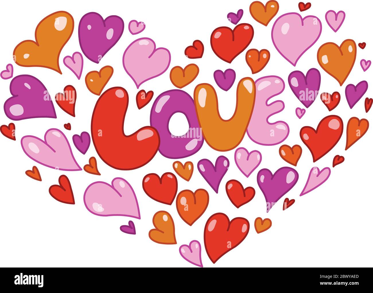 Love retro Stock Vector Images - Alamy