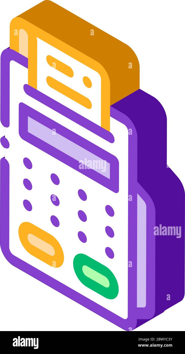 Piggybank money calculator Stock Vector Images - Alamy