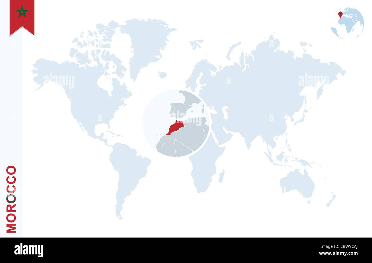 morocco map of earth