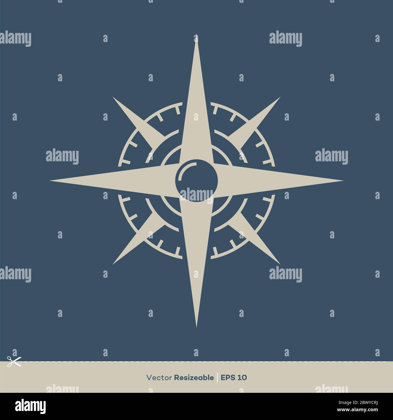 Compass Rose Logo Template Illustration Design. Vector EPS 10 Stock ...