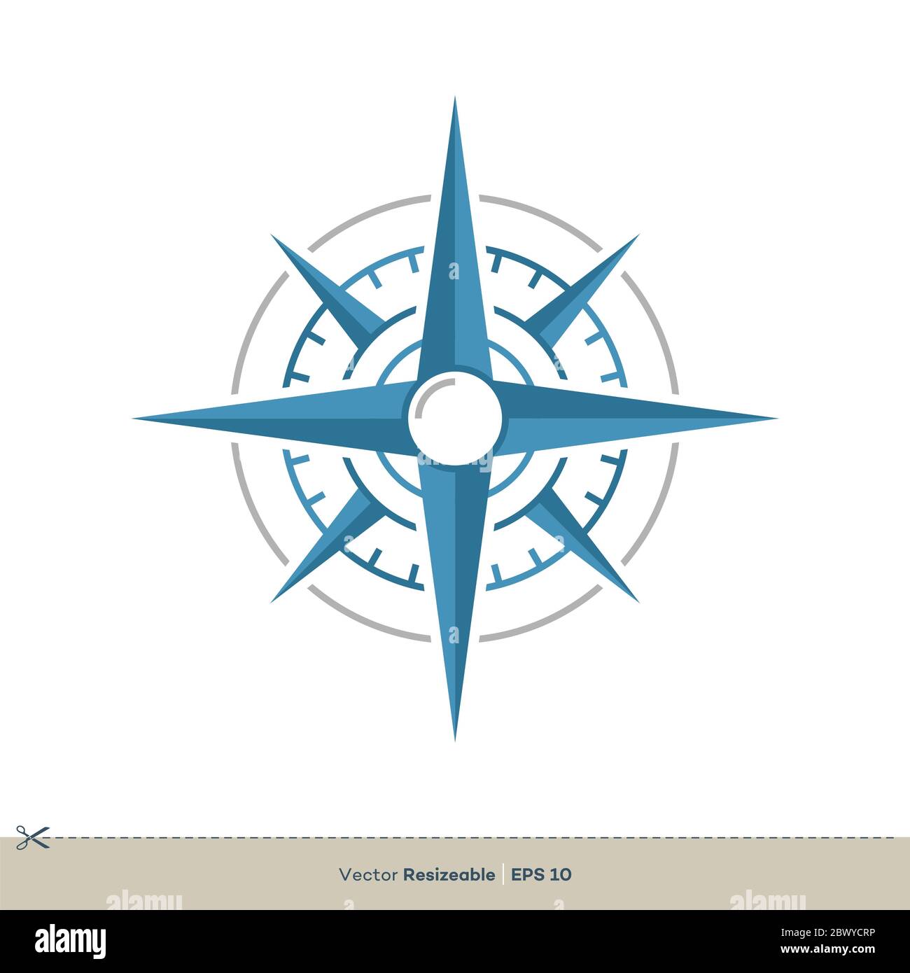 Compass Rose Logo Template Illustration Design. Vector EPS 10 Stock ...