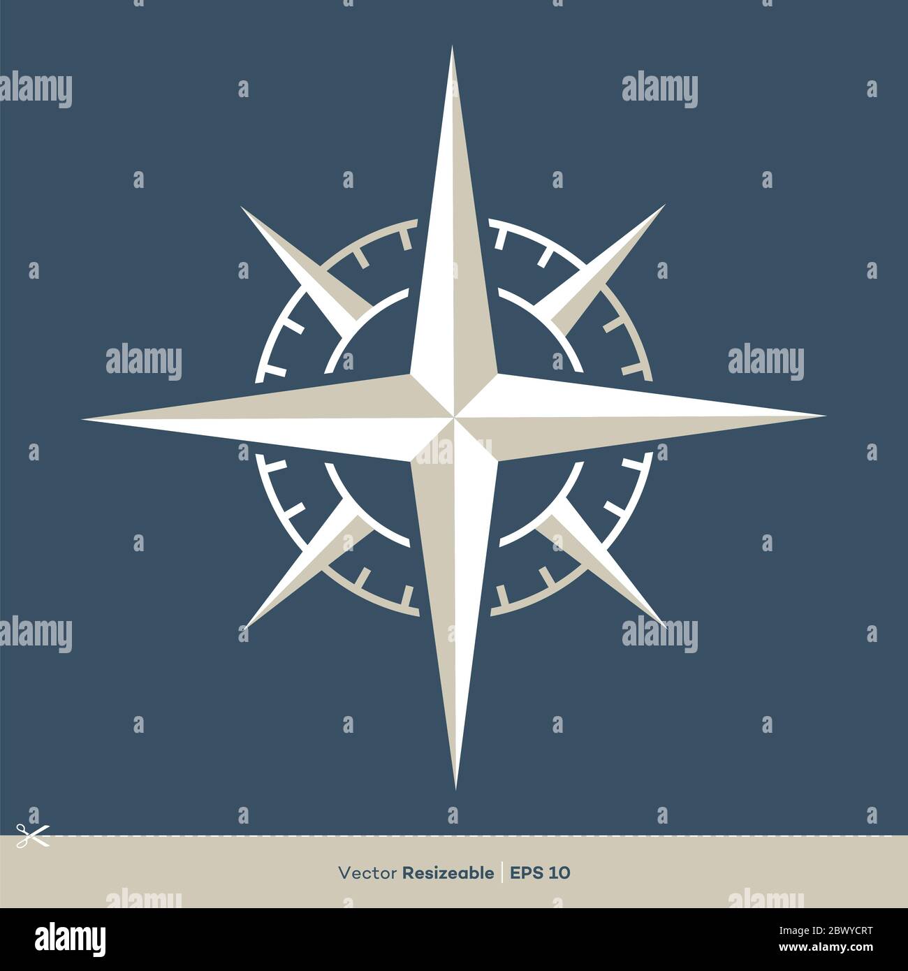 Compass Rose Logo Template Illustration Design. Vector EPS 10 Stock ...