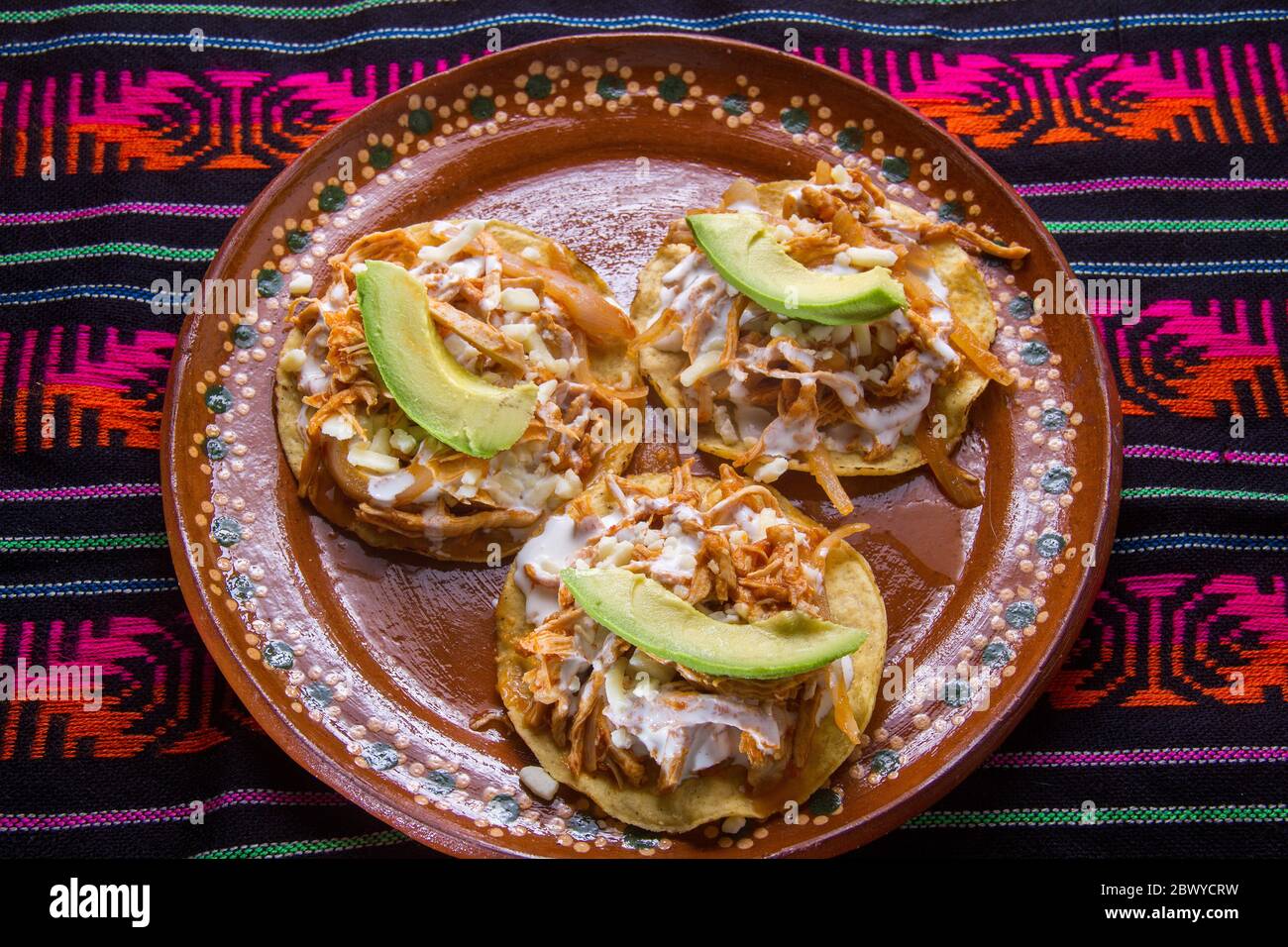 Authentic mexican chicken tinga Stock Photo - Alamy