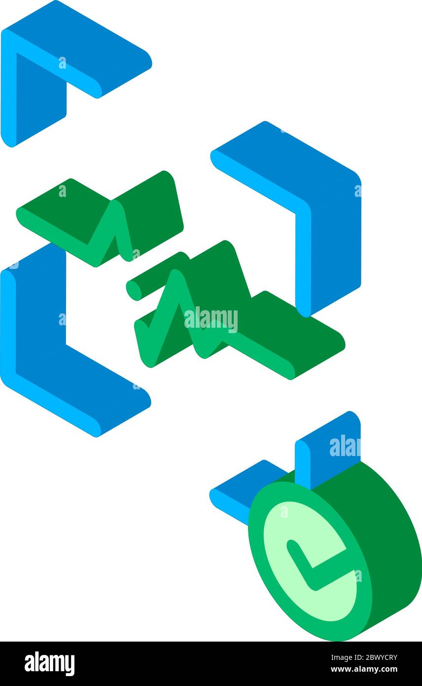 Confirmation of Action Voice Control isometric icon vector illustration ...