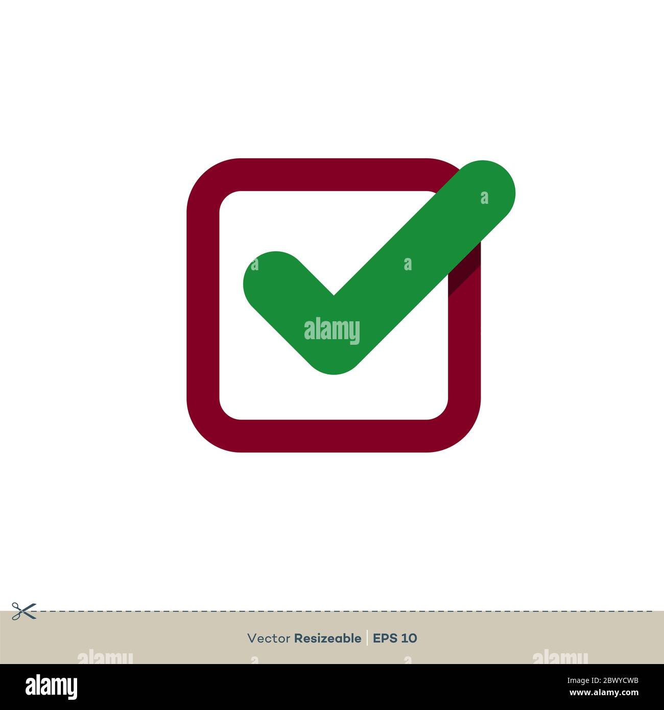 Green Check Mark Logo Template Illustration Design. Vector EPS 10 Stock ...