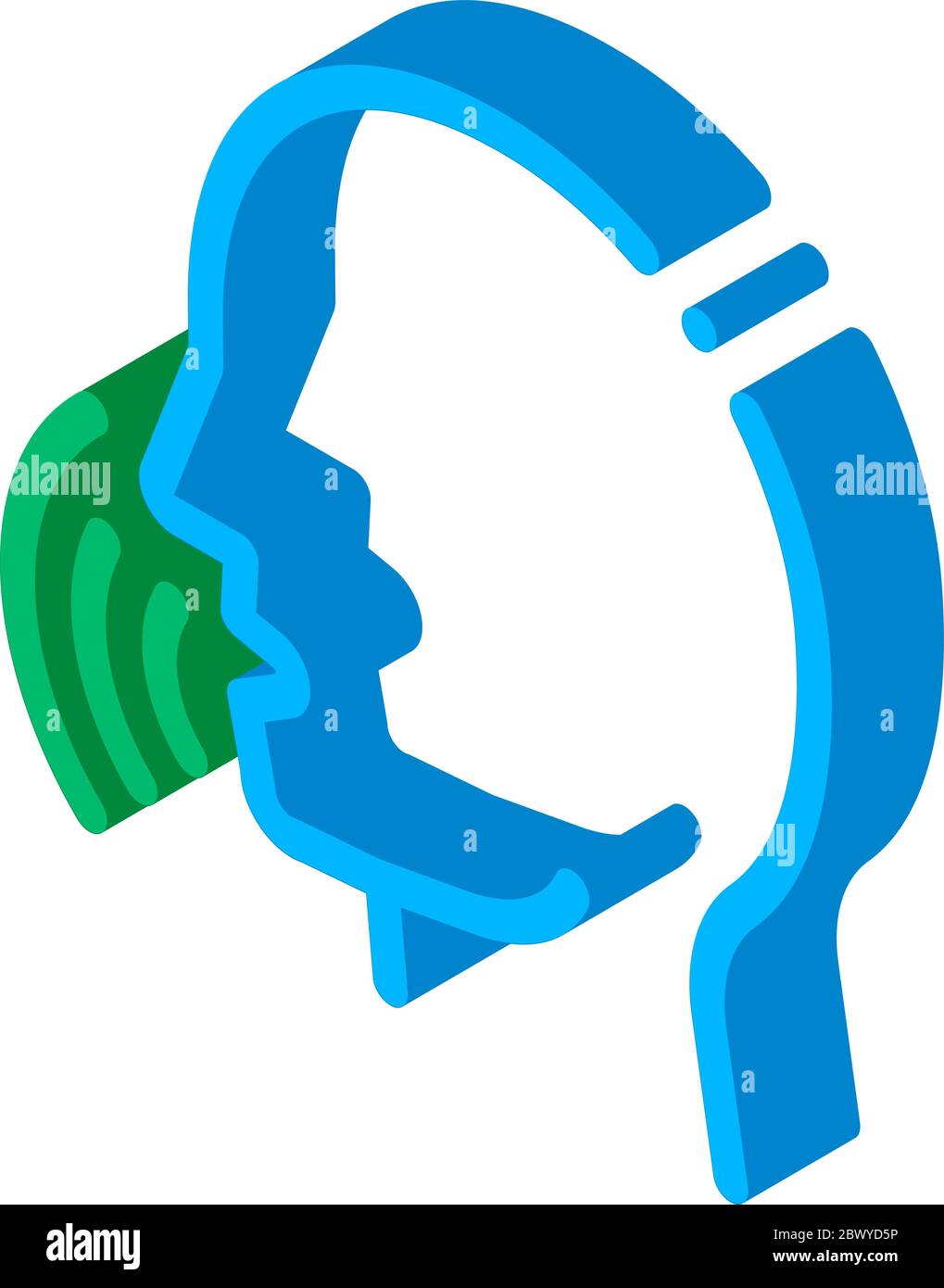 Human Voice Control isometric icon vector illustration Stock Vector ...