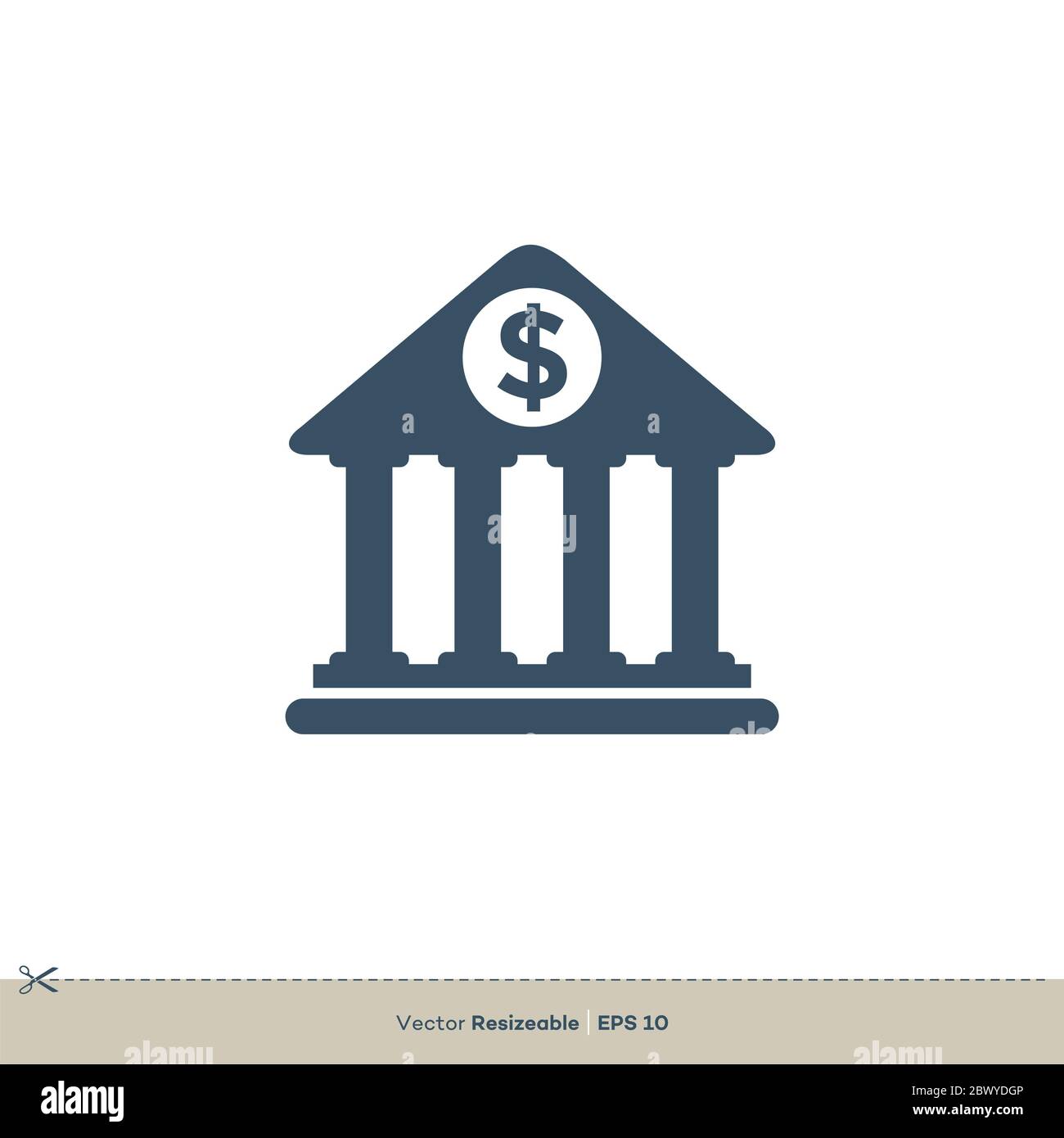 Bank Icon Logo Template Illustration Design. Vector EPS 10 Stock Photo ...