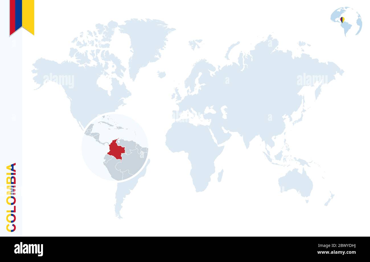 colombia on the world map