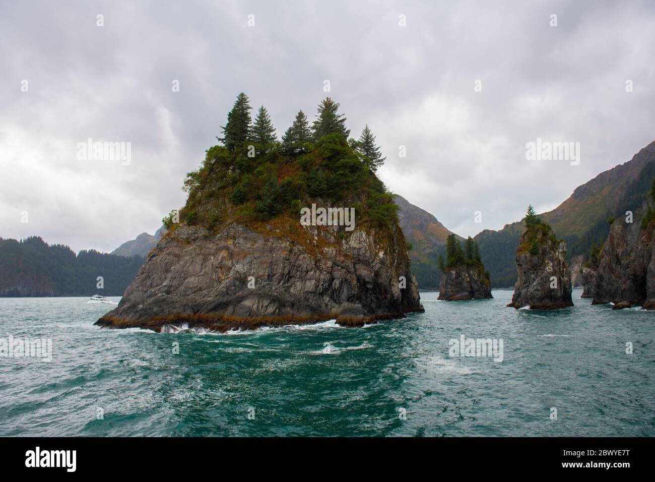 Spiral Cove in Resurrection Bay near Kenai Fjords National Park, Seward ...