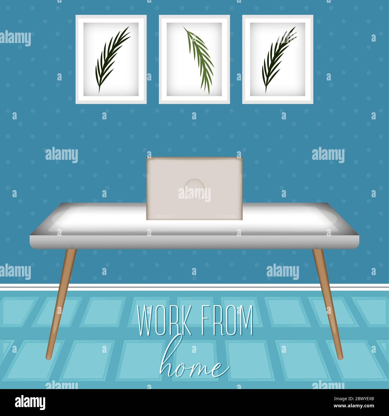Work from home poster. Home office Stock Vector Image & Art - Alamy