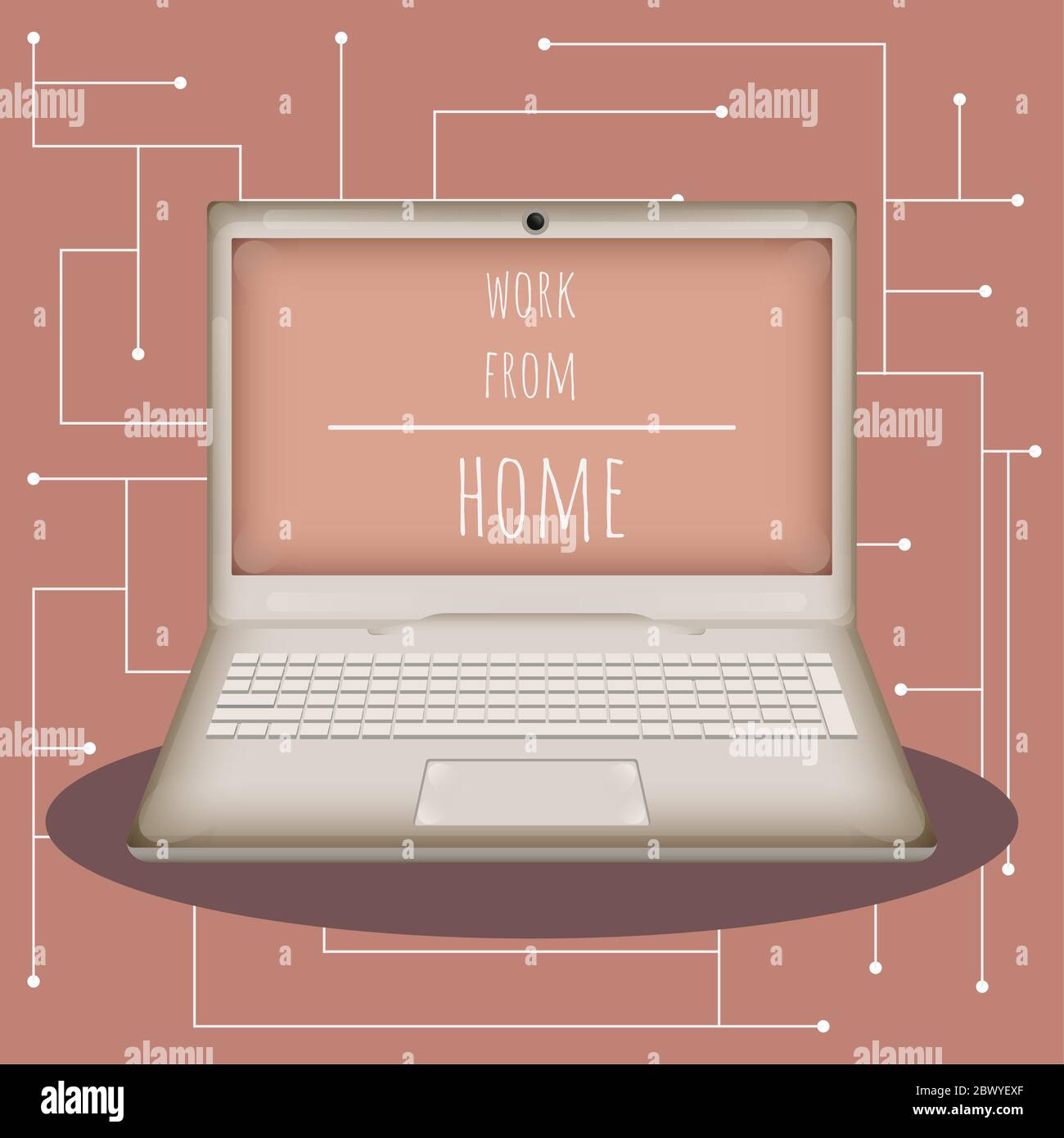 Work from home poster. Home office Stock Vector Image & Art - Alamy