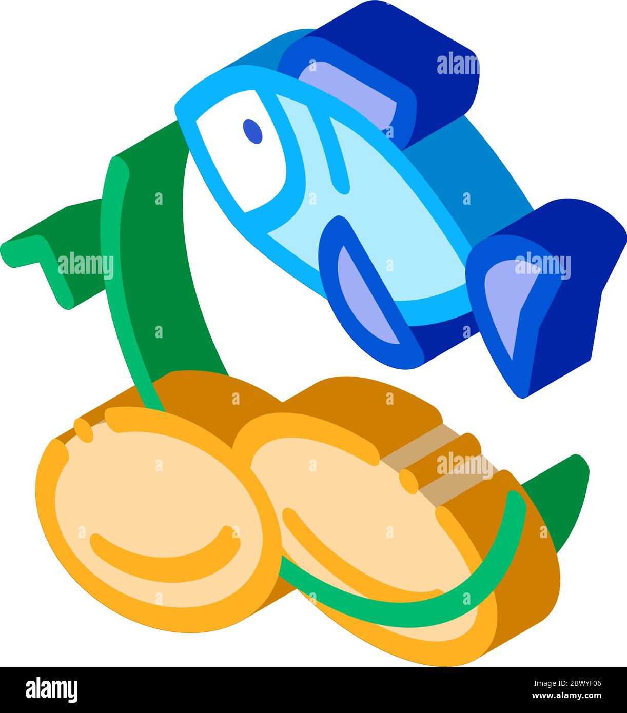 Fish Nutrients Supplements isometric icon vector illustration Stock ...