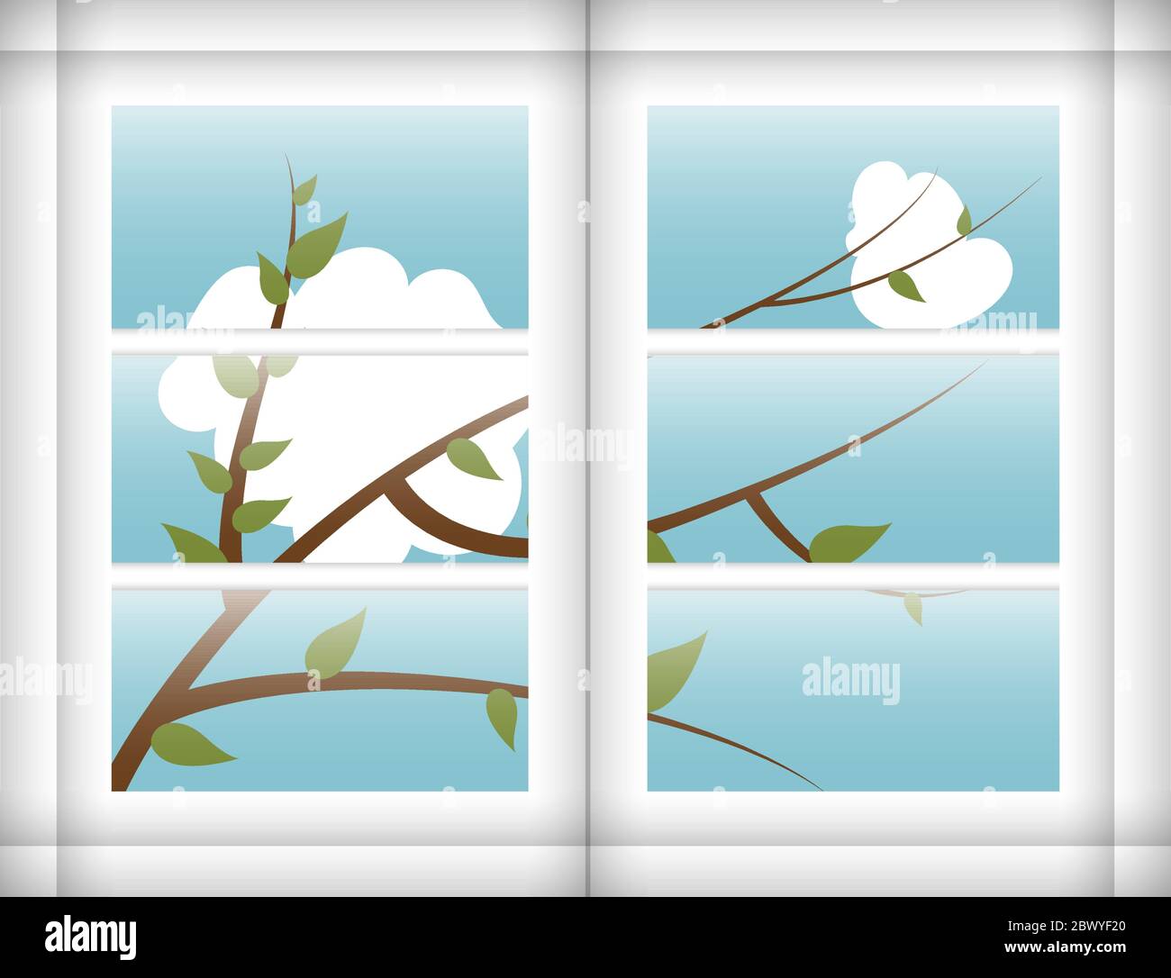 Interior light from window Stock Vector Images - Alamy