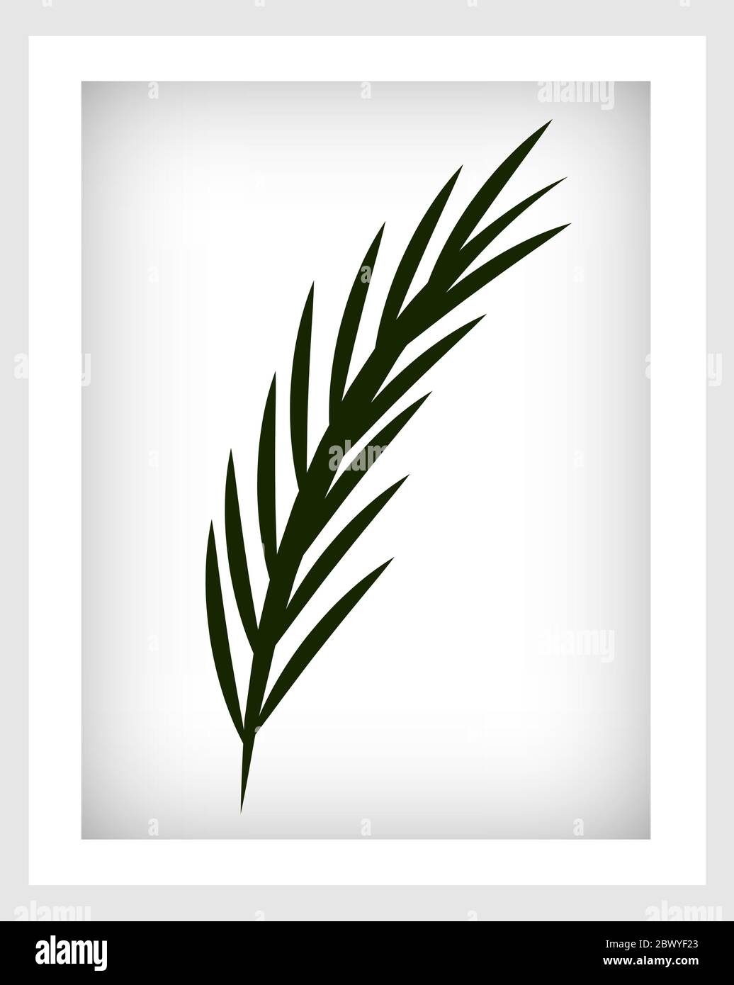 Isolated leaves decorative box Stock Vector Image & Art - Alamy