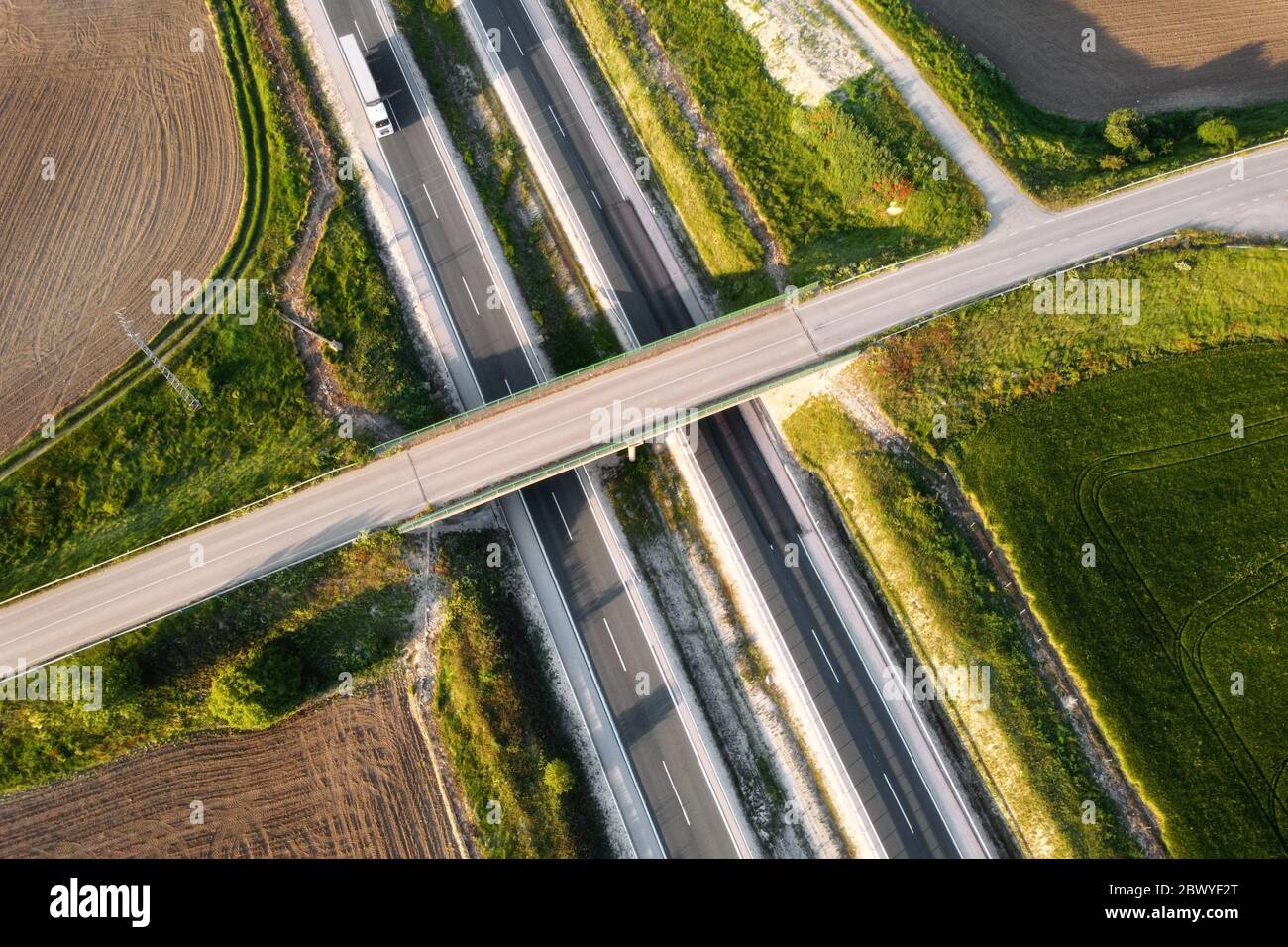 Intersection aerial hi-res stock photography and images - Alamy