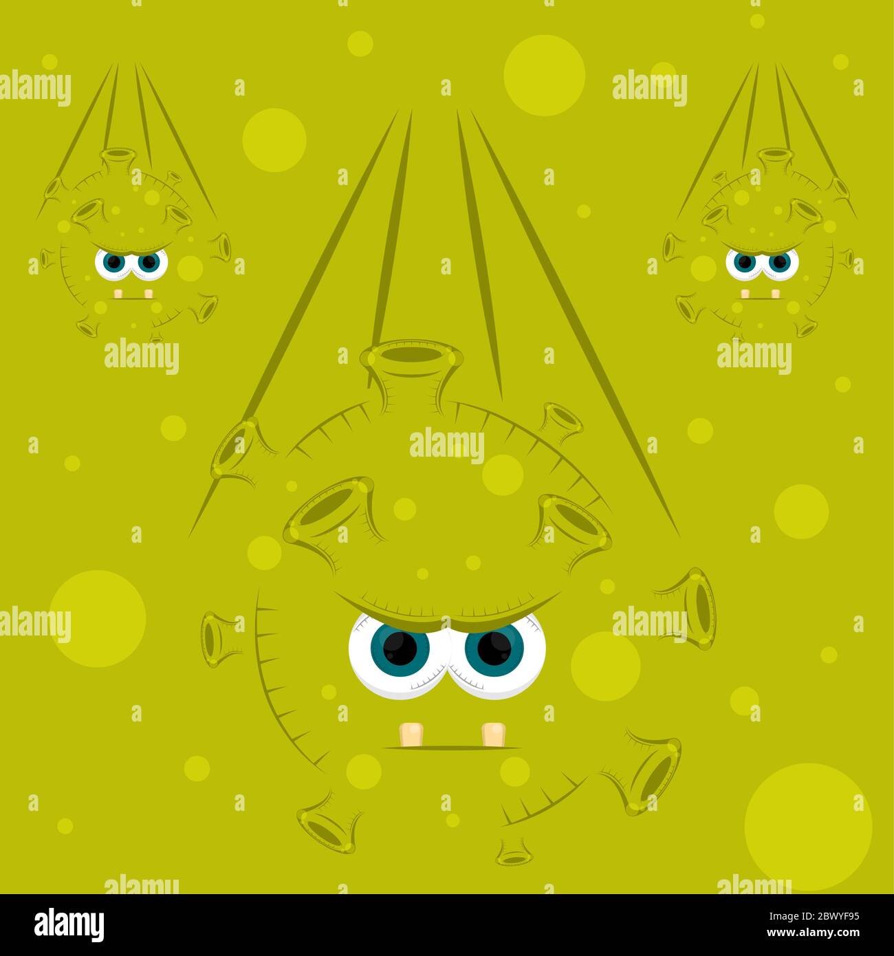 Angry virus cartoon Stock Vector Image & Art - Alamy