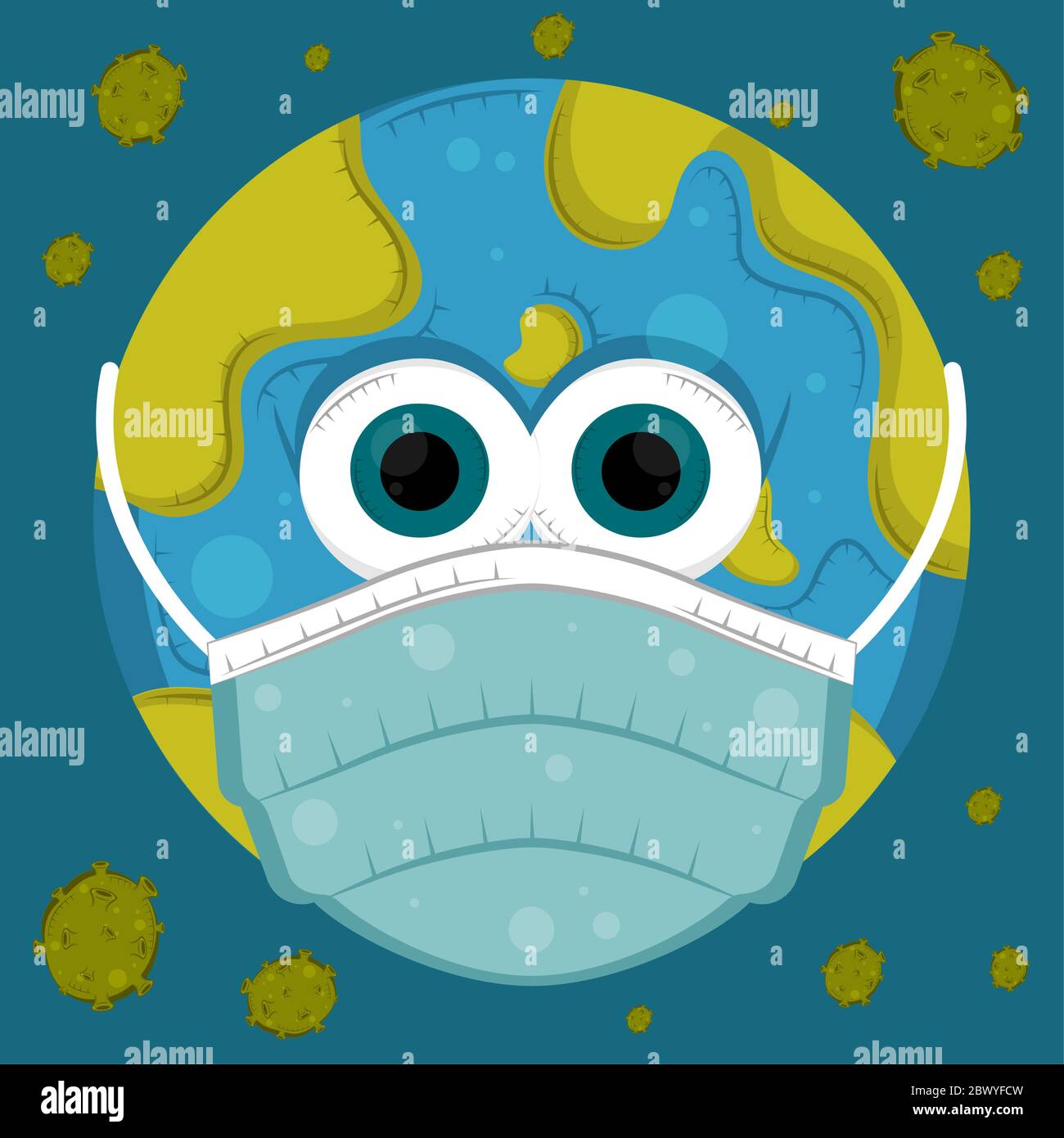Earth planet cartoon Stock Vector Image & Art - Alamy