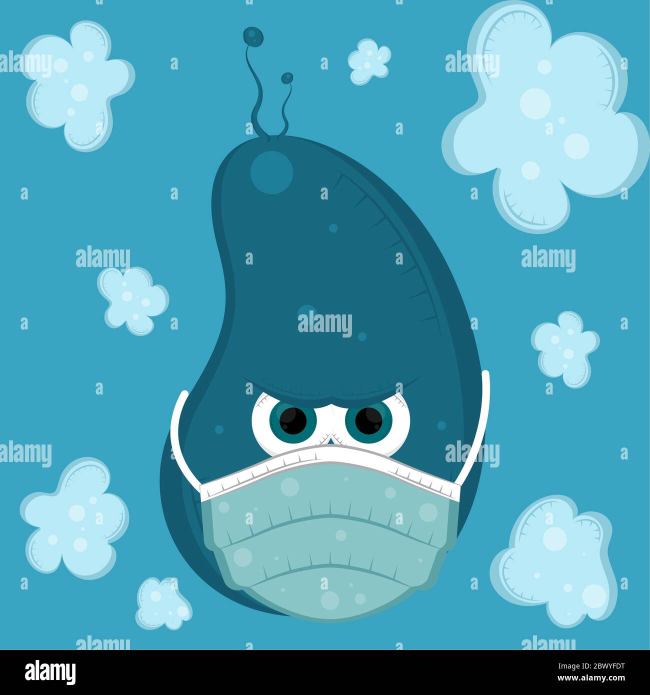 Angry virus cartoon Stock Vector Image & Art - Alamy