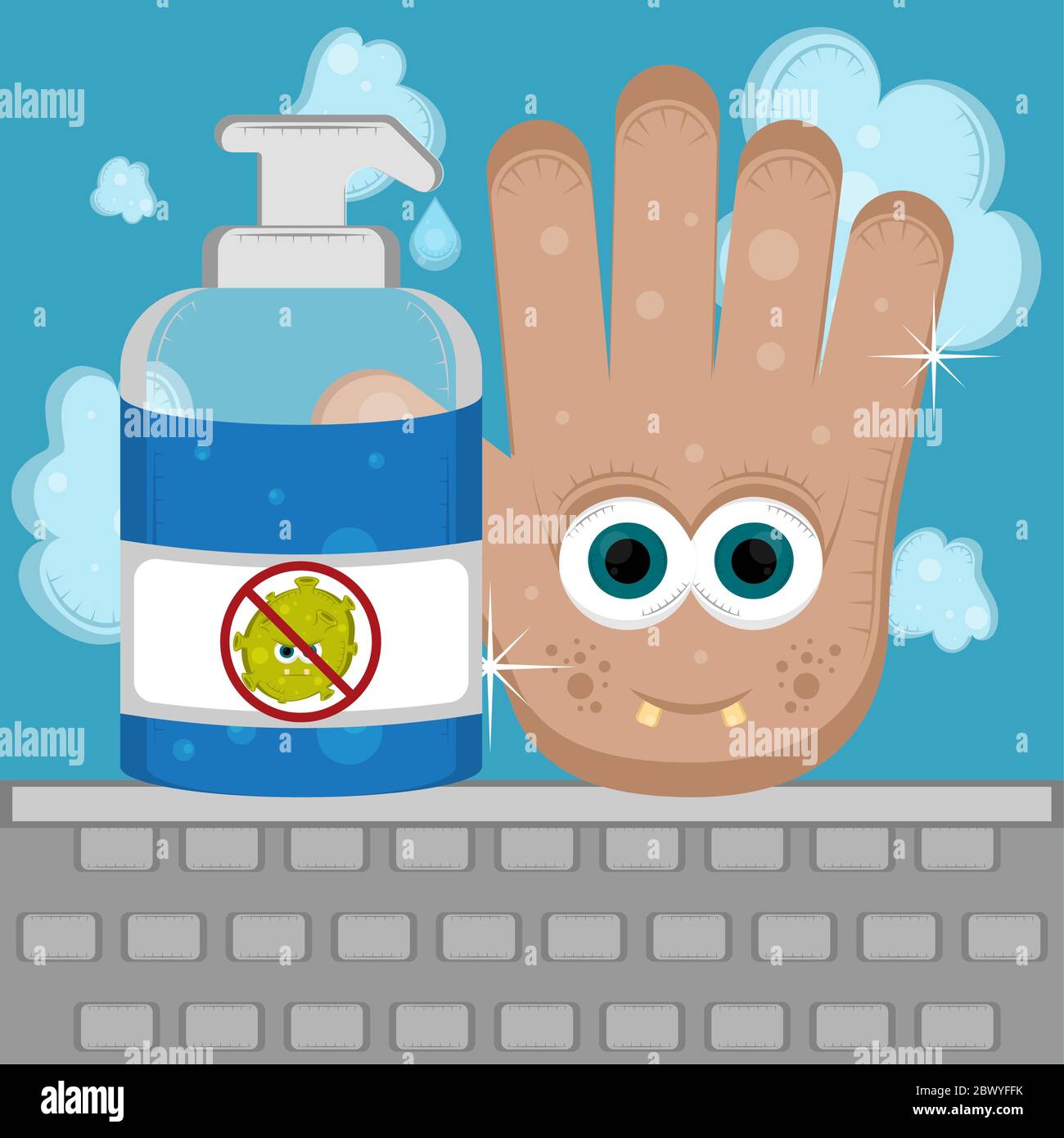 Cartoon of a clean hand Stock Vector Image & Art - Alamy