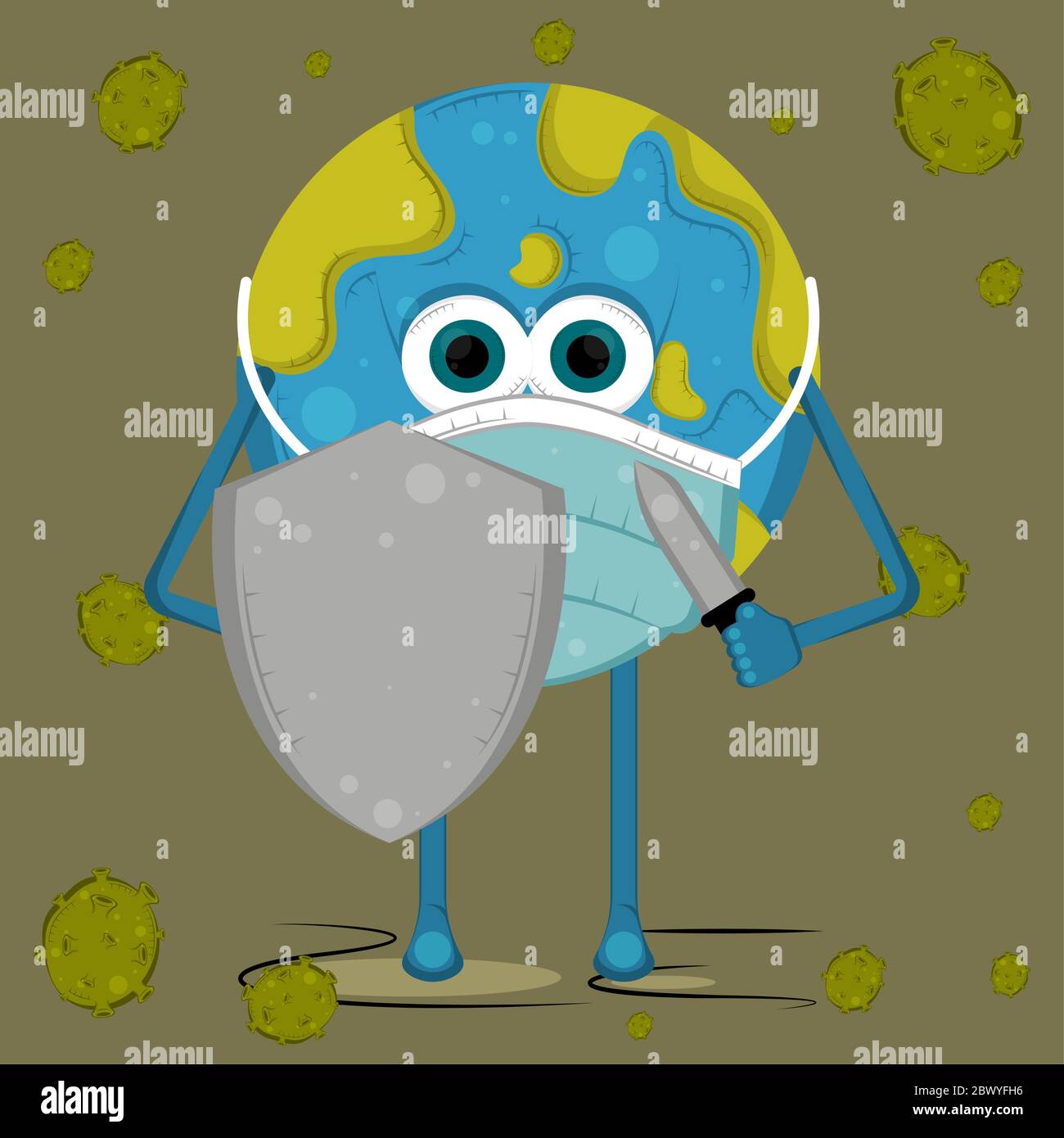 Earth planet cartoon Stock Vector Image & Art - Alamy