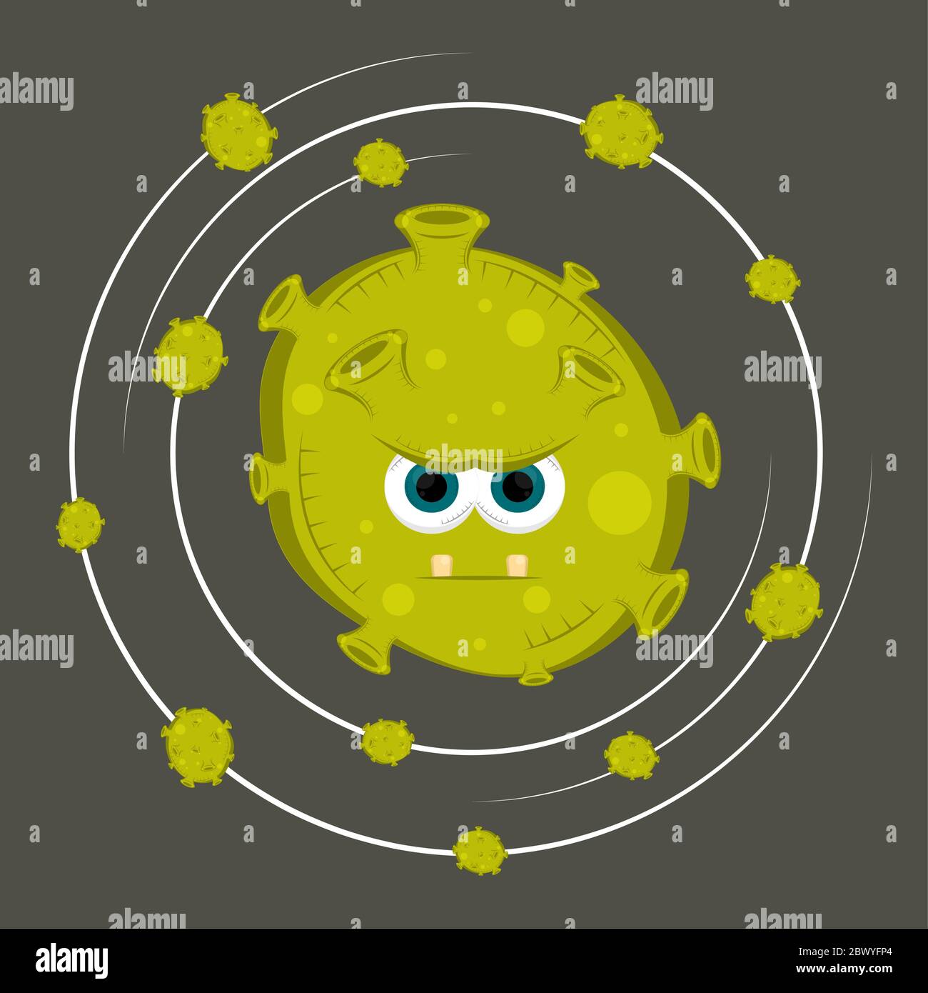 Angry virus cartoon Stock Vector Image & Art - Alamy