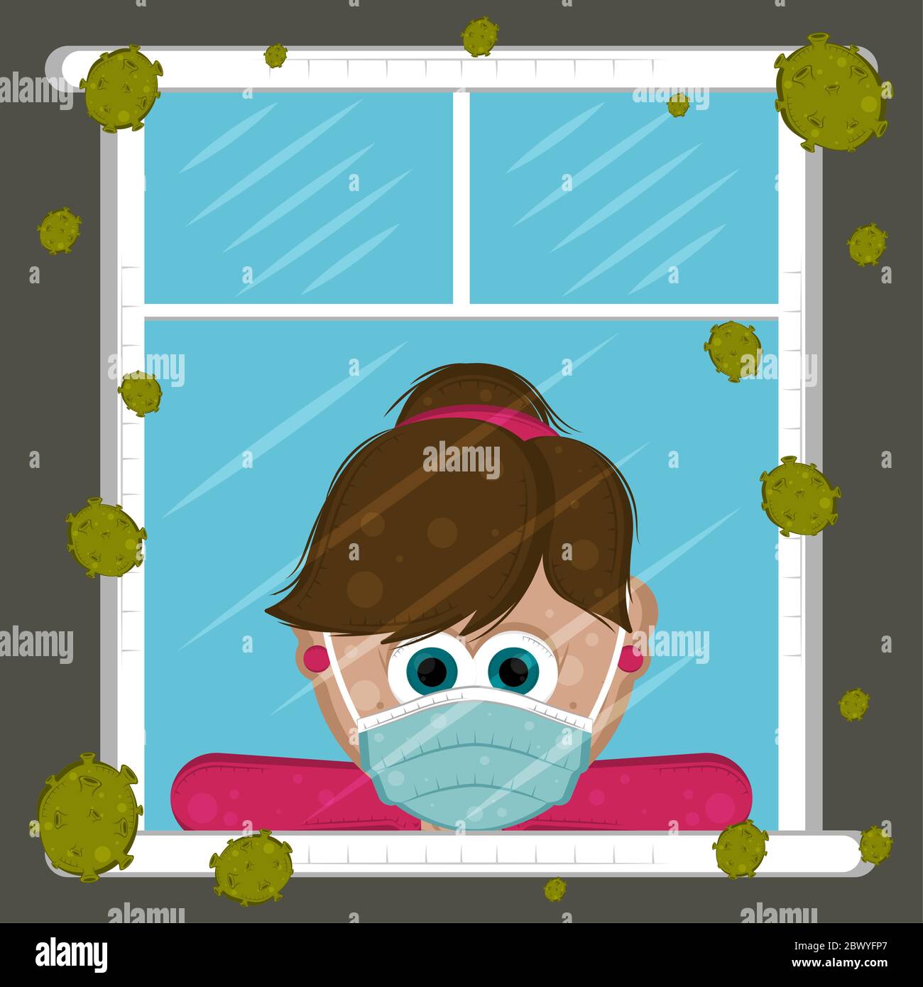 Cartoon of a virus protection Stock Vector Image & Art - Alamy
