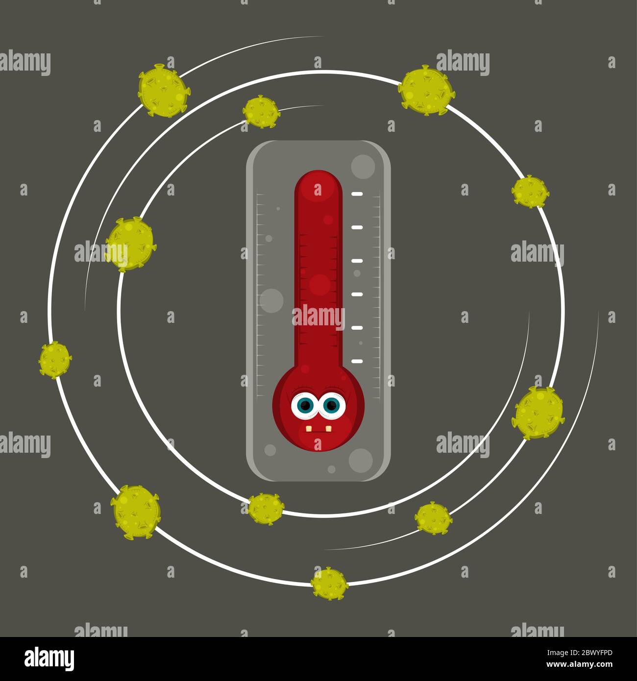 Cartoon of a thermometer Stock Vector Image & Art - Alamy