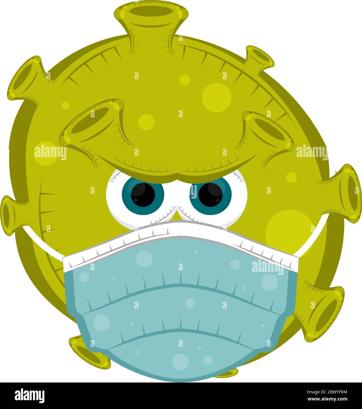 Angry virus cartoon Stock Vector Image & Art - Alamy