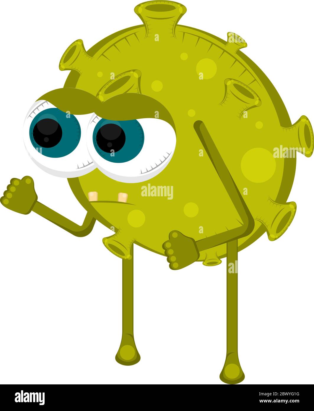 Angry virus cartoon Stock Vector Image & Art - Alamy
