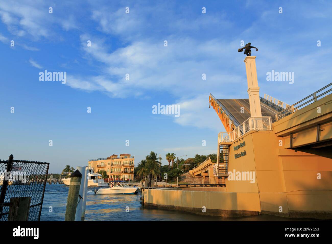 Hillsboro Inlet Draw Bridge, Pompano Beach, Florida, USA Stock Photo ...